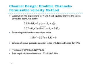 Open channel design | PDF