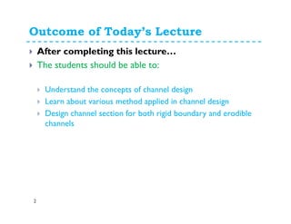 Open channel design | PDF