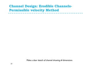 Open channel design | PDF