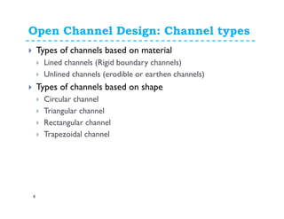 Open channel design | PDF
