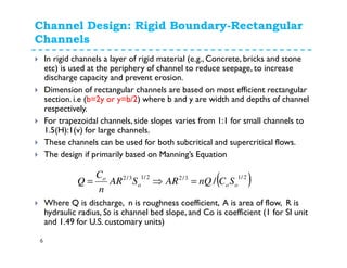 Open channel design | PDF