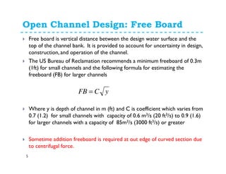 Open channel design | PPT