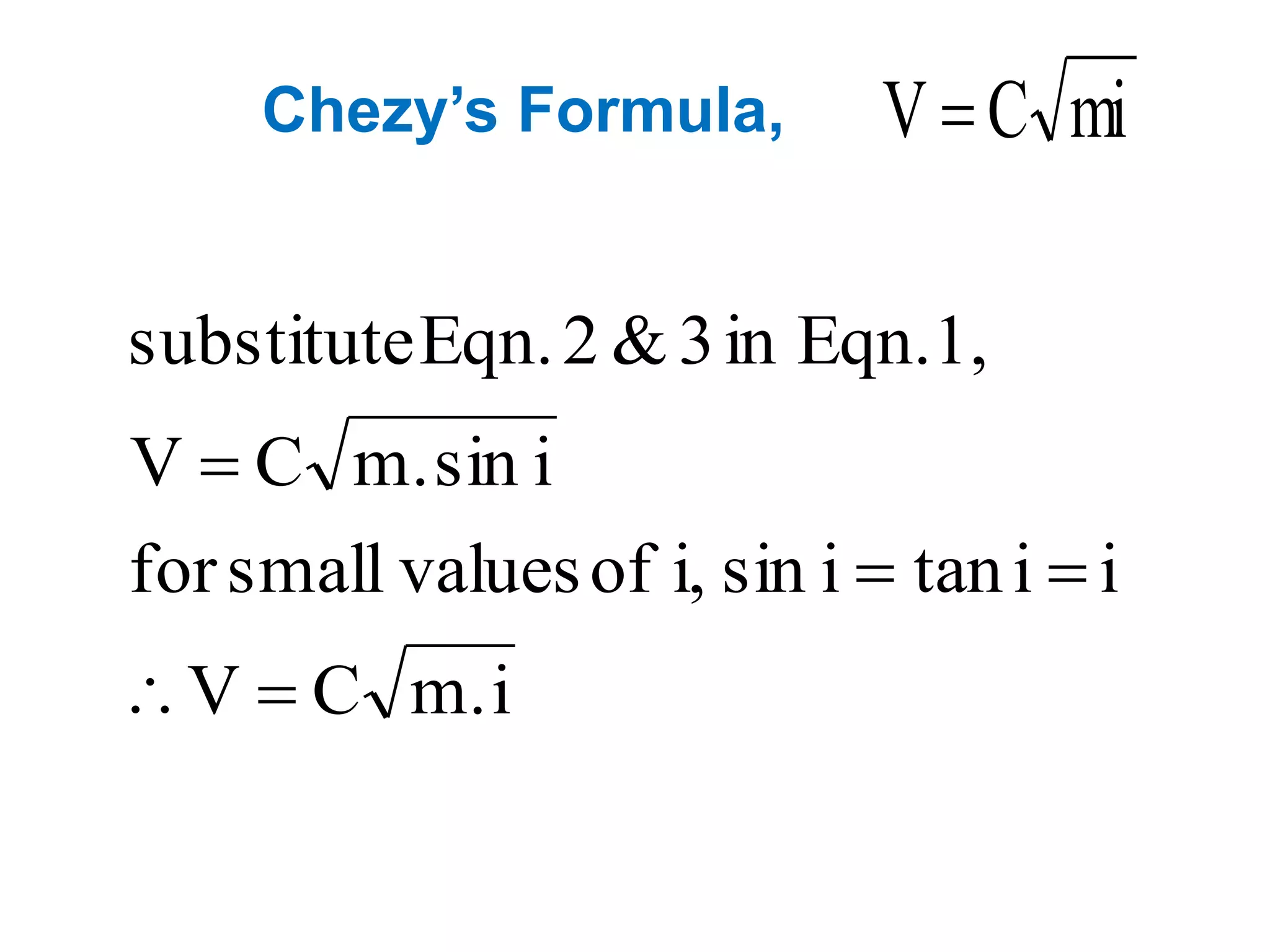 Open channel flow | PPTX