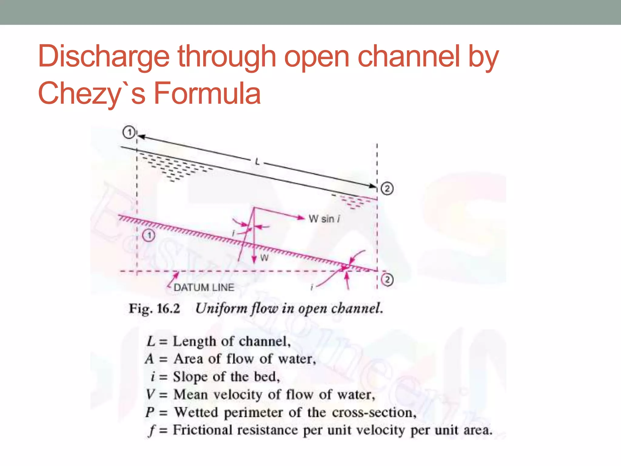 Open channel Flow - Uniform Flow | PPTX