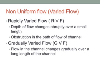 Open channel Flow - Uniform Flow | PPTX