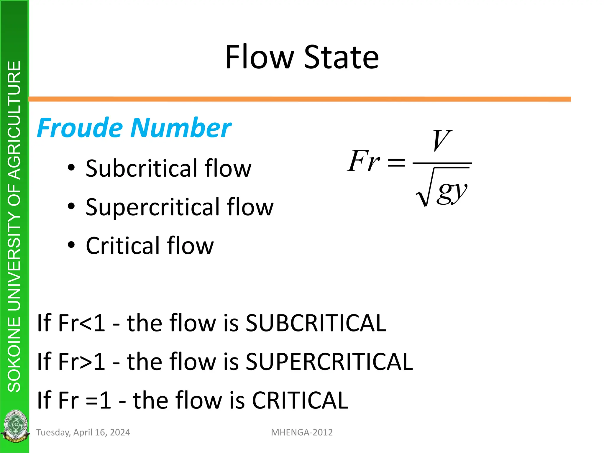 Learn how Design of Open channel flow step-by-step | PPT