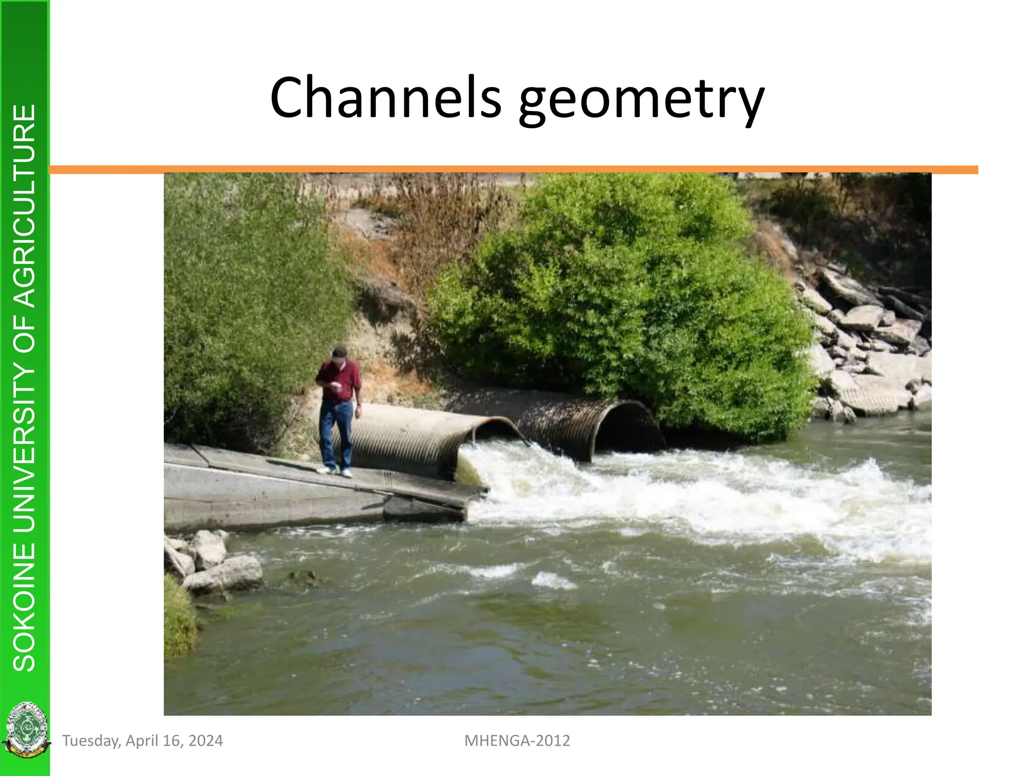 Learn how Design of Open channel flow step-by-step | PPT