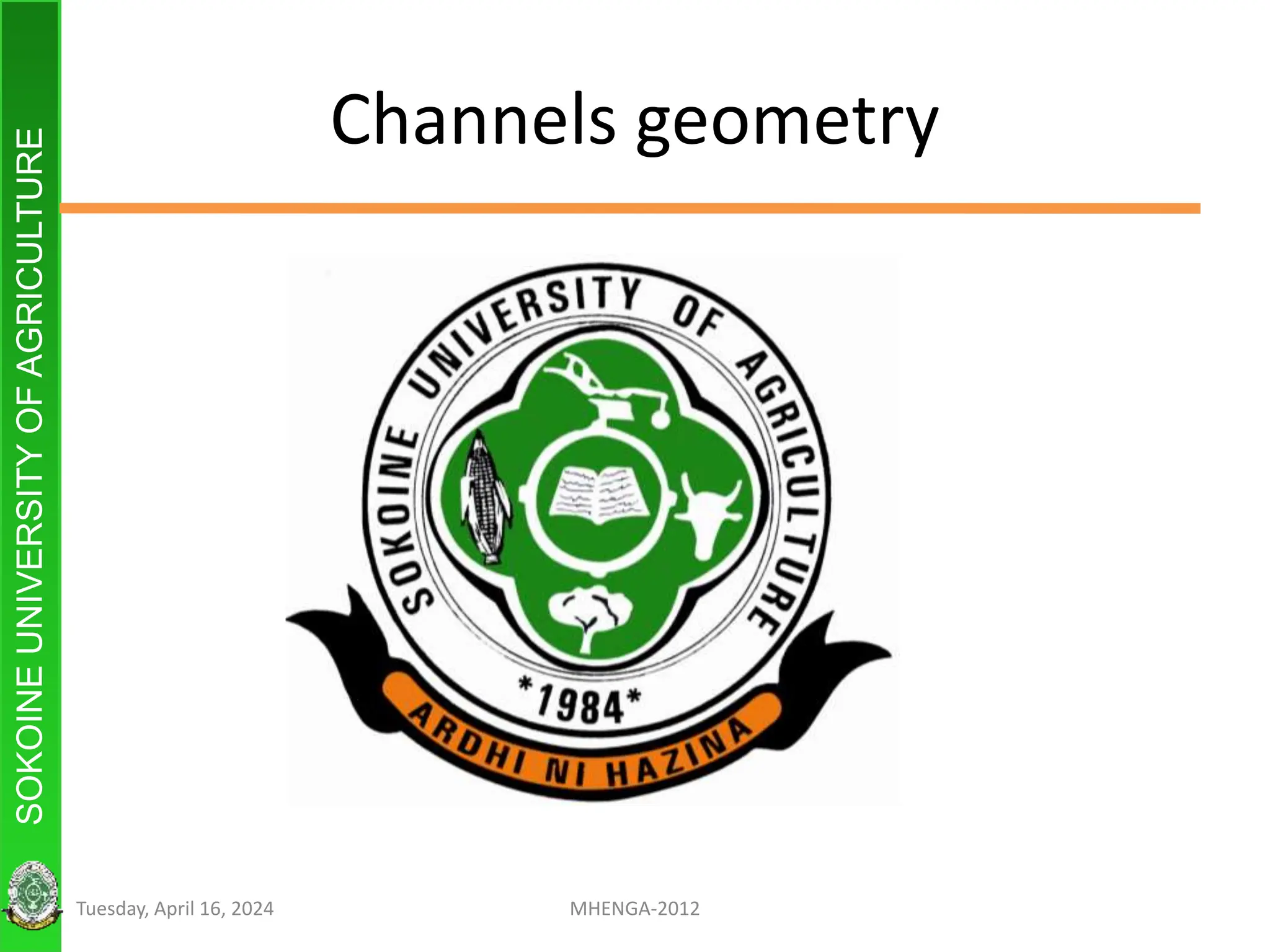 Learn how Design of Open channel flow step-by-step | PPT