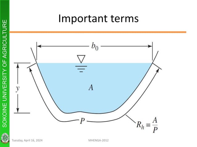 Learn how Design of Open channel flow step-by-step | PPT | Physics ...