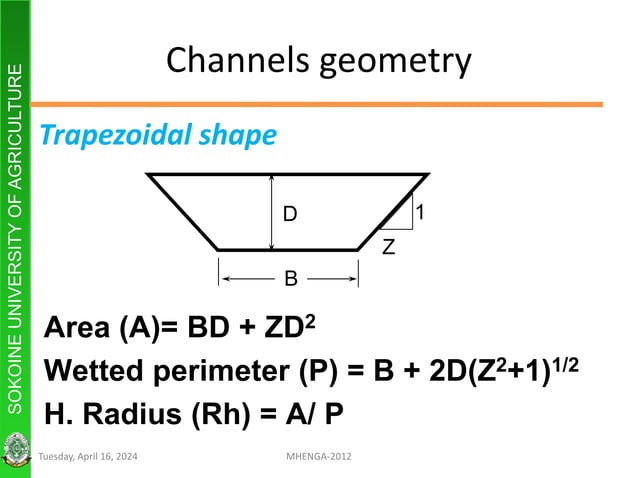 Learn how Design of Open channel flow step-by-step | PPT | Physics | Science