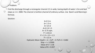 Open channel flow by pratish awasthi | PPTX