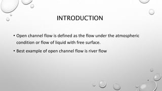 Open channel flow by pratish awasthi | PPTX