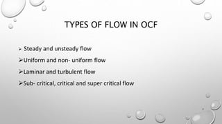 Open channel flow by pratish awasthi | PPTX