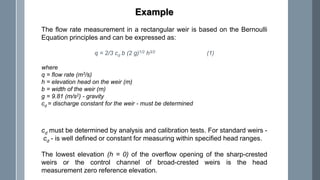 Open channel flow equation | PPTX