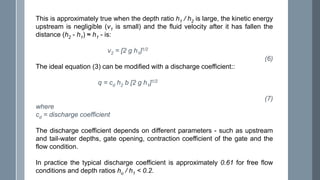 Open channel flow equation | PPTX
