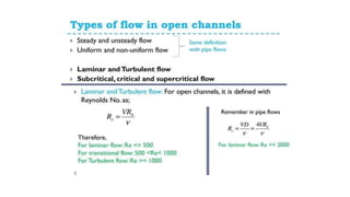 Open channel flow Lec1.pptxOpen channel flow Lec1.pptx