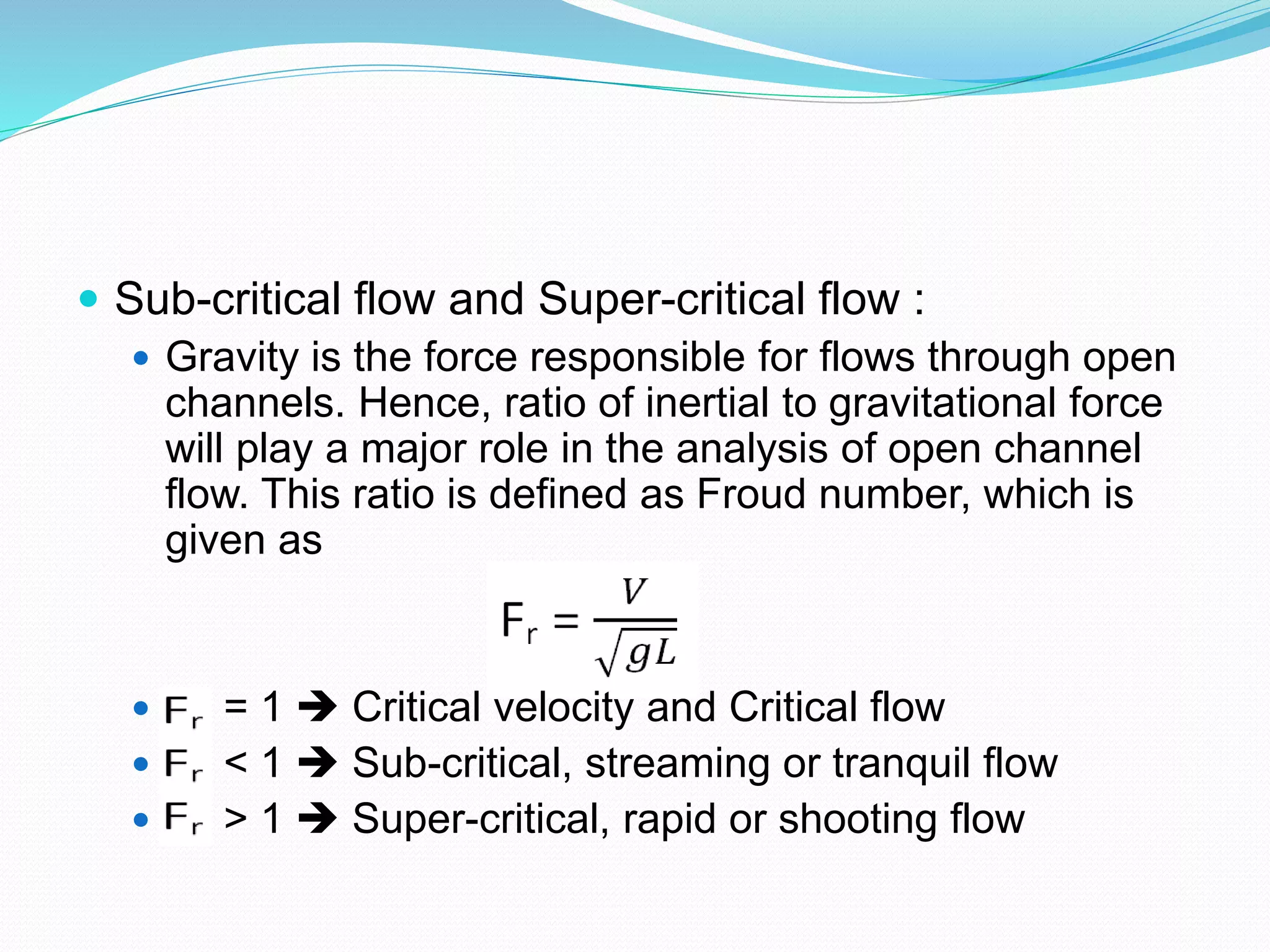 Open Channel Flow | PPTX | Physics | Science