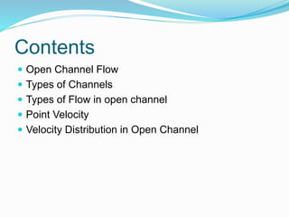 Open Channel Flow | PPTX | Physics | Science