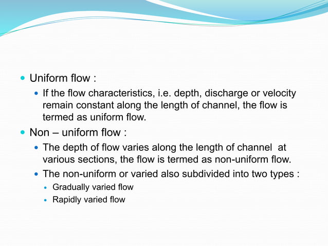 Open Channel Flow | PPTX | Physics | Science