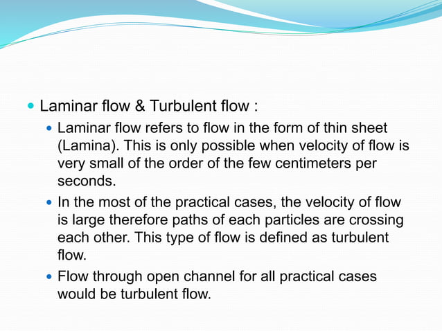 Open Channel Flow | PPTX | Physics | Science