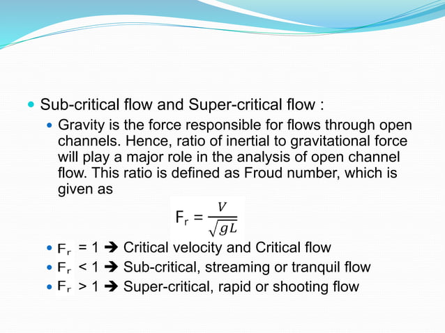 Open Channel Flow | PPT