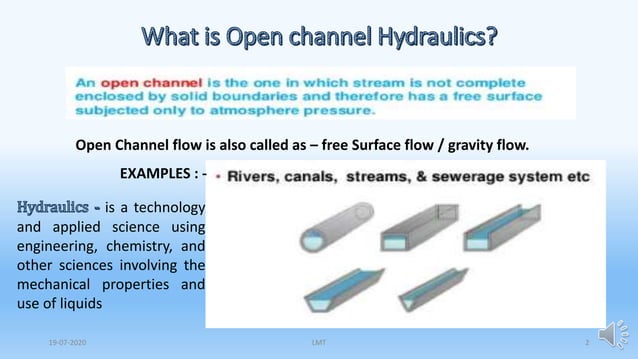 Open channel hydraulics | PPTX
