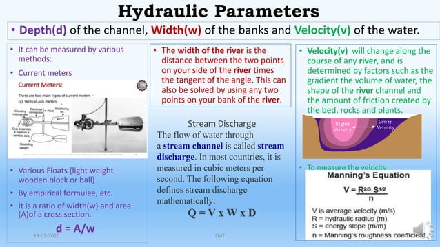 Open channel hydraulics | PPTX