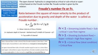 Open channel hydraulics | PPTX