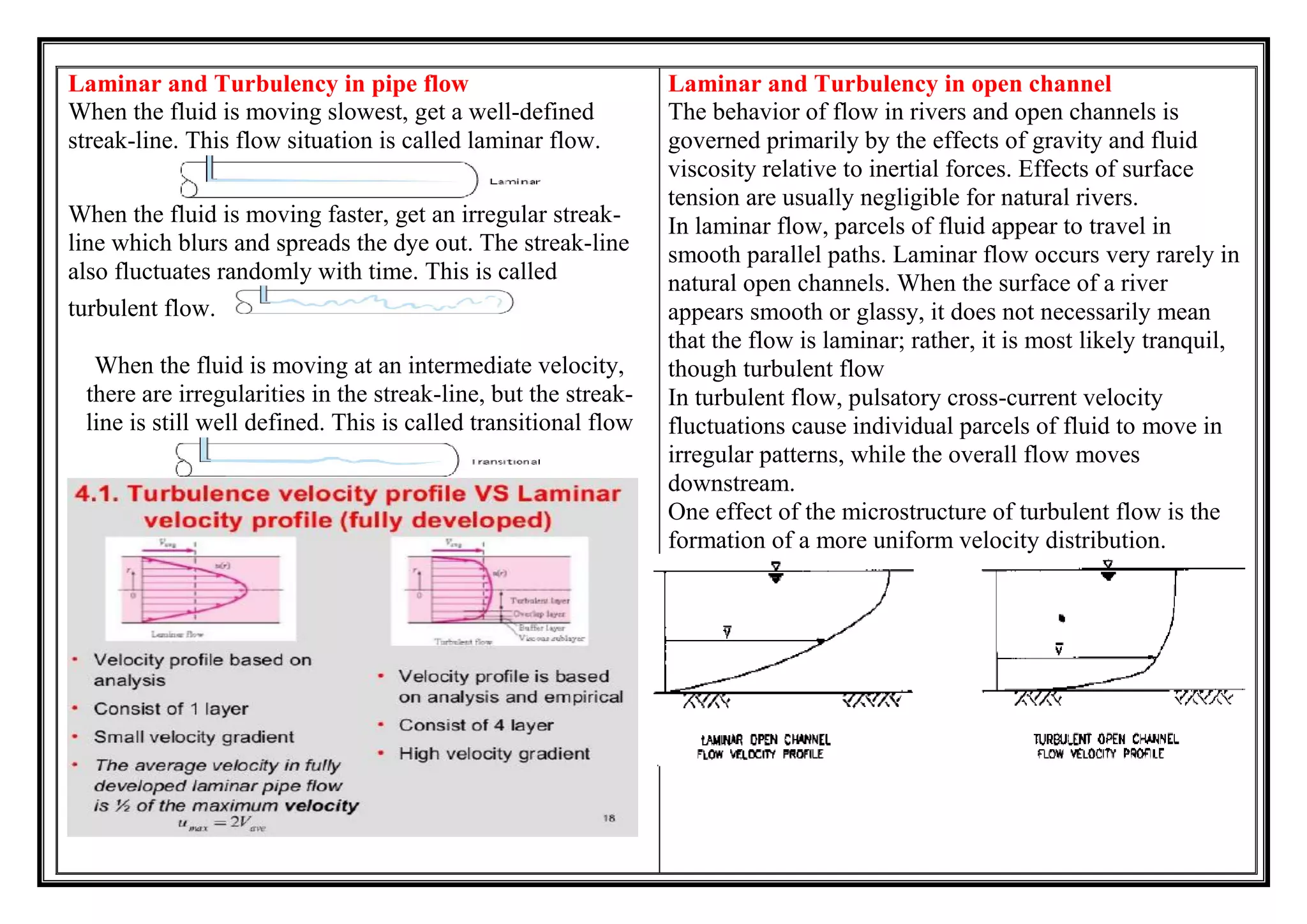 Open Channel VS Pipe Flow | PDF