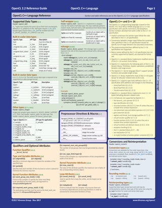 OpenCL 2.2 Reference Guide | PDF