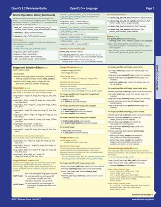 OpenCL 2.2 Reference Guide | PDF