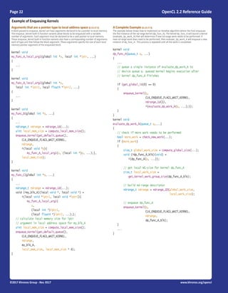 OpenCL 2.2 Reference Guide | PDF