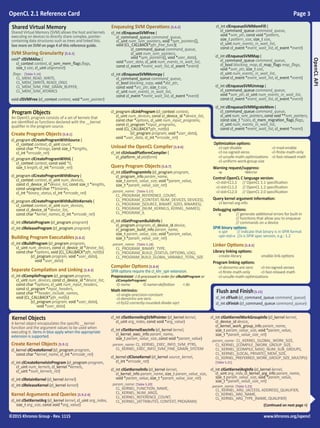 OpenCL 2.1 Reference Guide | PDF
