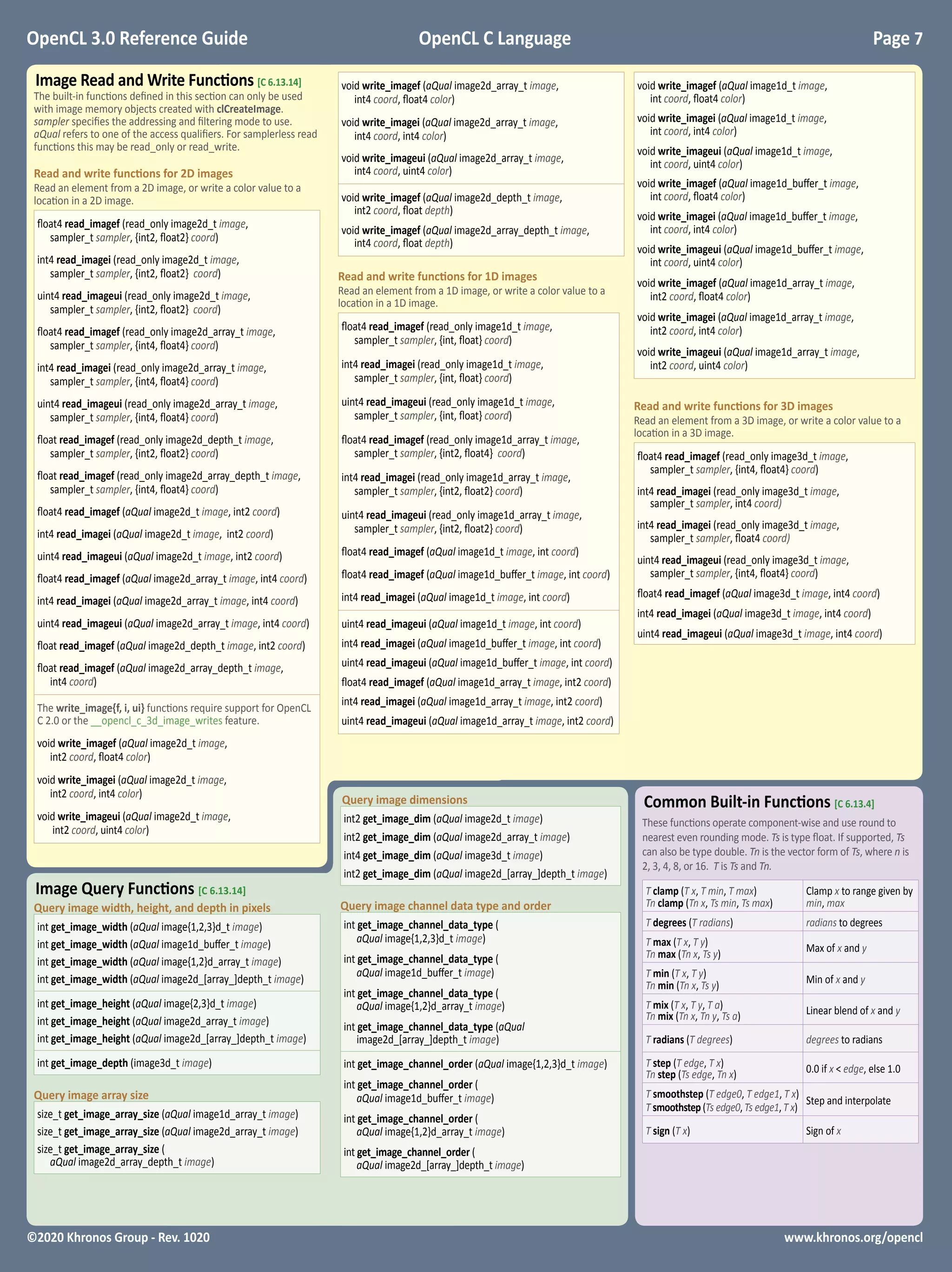 OpenCL 3.0 Reference Guide | PDF