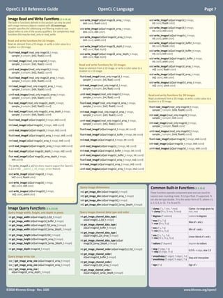 OpenCL 3.0 Reference Guide | PDF