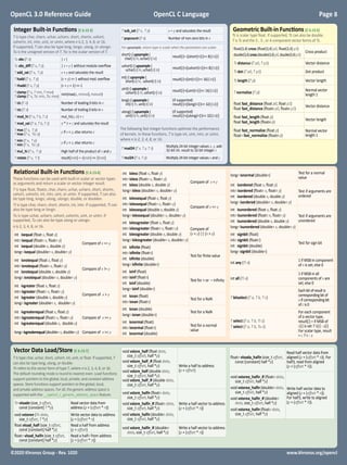 OpenCL 3.0 Reference Guide | PDF