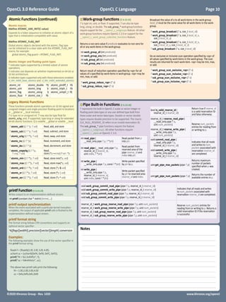 OpenCL 3.0 Reference Guide | PDF