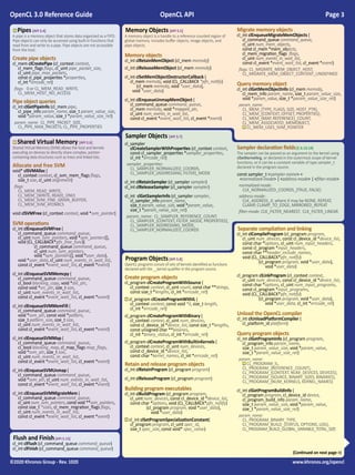 OpenCL 3.0 Reference Guide | PDF