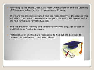 Open Classroom Communication | PPT