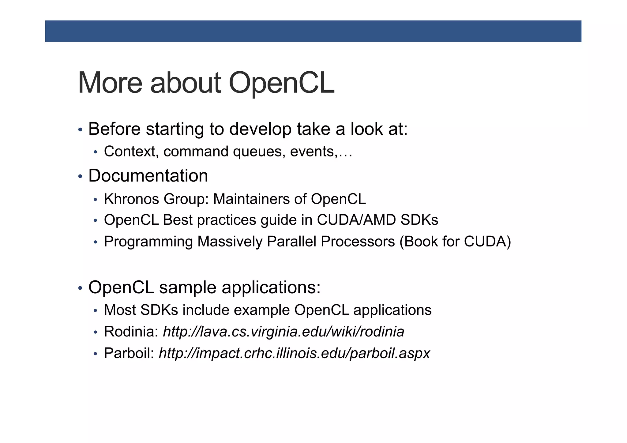 Introduction To Opencl Pdf Operating Systems Computer Software