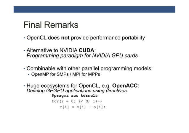 Introduction To Opencl Pdf Operating Systems Computer Software