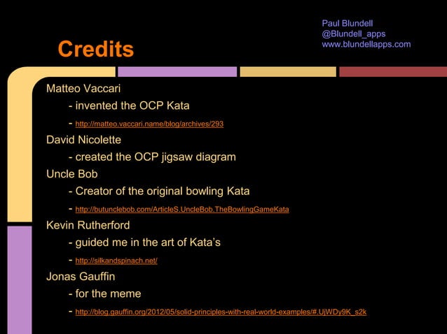 Open Closed Principle kata | PPTX | Programming Languages | Computing