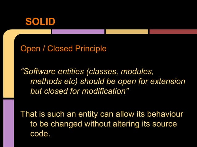 Open Closed Principle kata | PPTX | Programming Languages | Computing