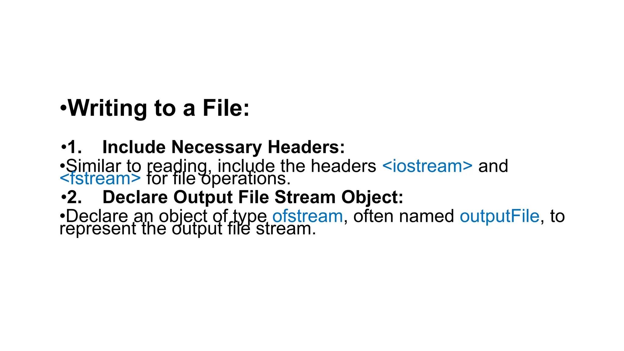 this file is related to c++ files how to write and read from files | PPTX
