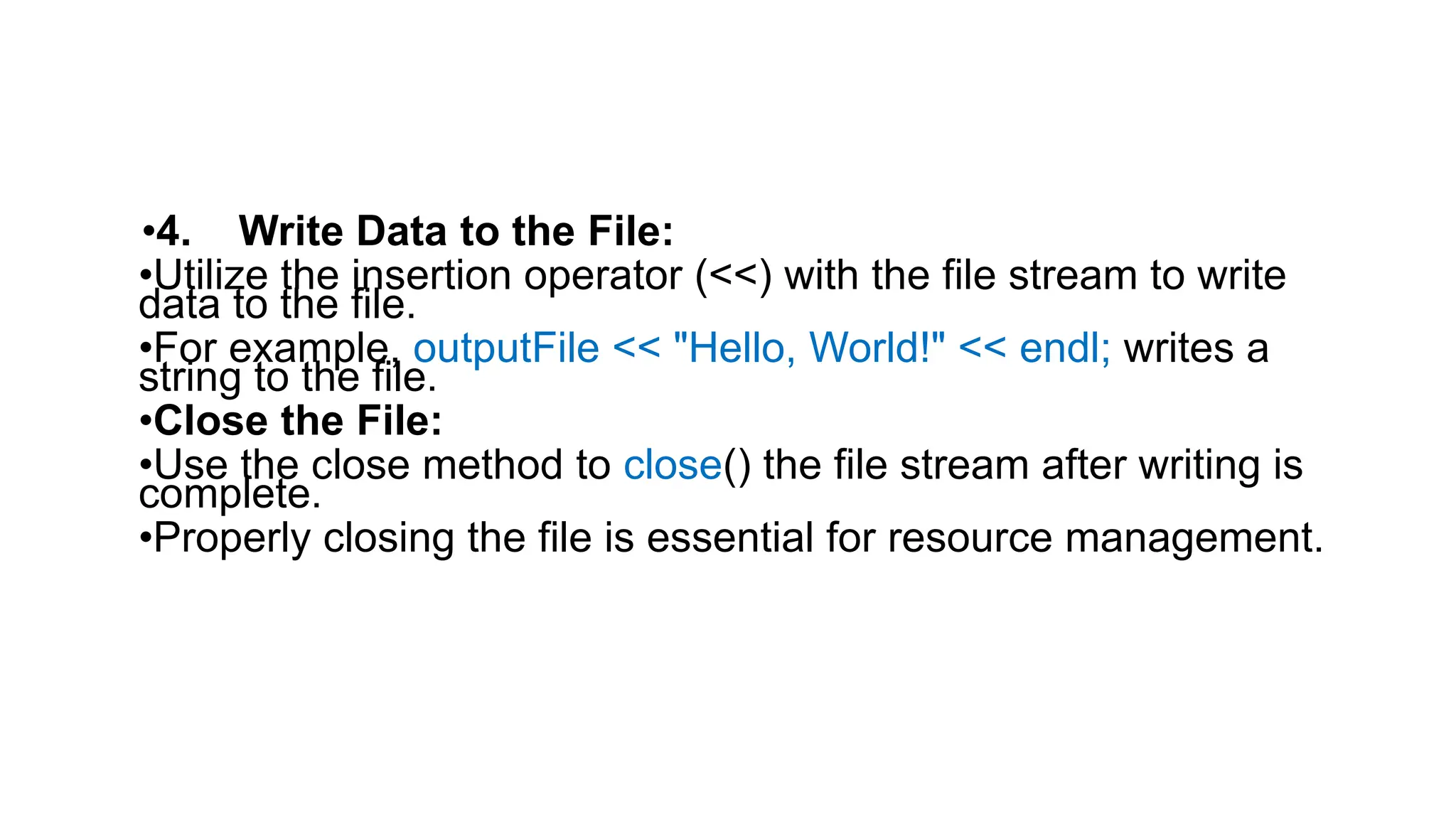 this file is related to c++ files how to write and read from files | PPTX