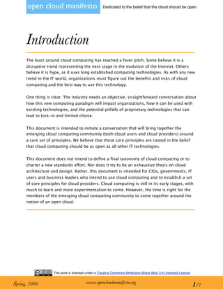 Open cloud manifesto | PDF
