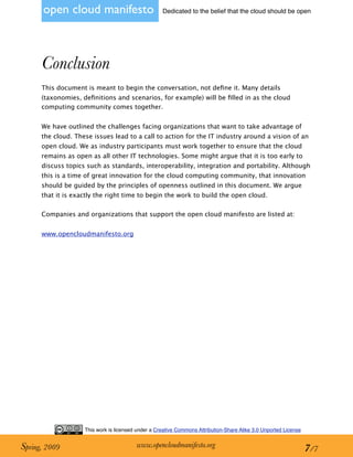 Open cloud manifesto | PDF