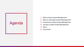 Open Cluster Management (OCM) Presentation | PPT