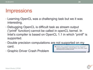 Volume Rendering of Unstructured Tetrahedral Grids using Intel / nVidia OpenCL | PPT