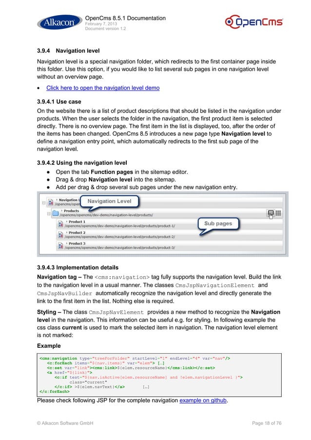 Open cms 8.5.1_documentation_v1.2 | PDF | Desktop Publishing | Computer Software and Applications